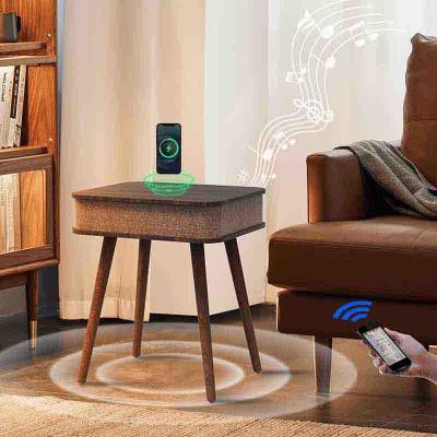China Modern Multifunction Smart Coffee Table With Wireless Charger Bluetooth Speaker for sale
