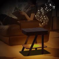 China Rectangle Bluetooth Speaker End Table USB Charging Modern Side Table With USB Port for sale