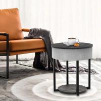 China Multifunction Cafe Living Room Bluetooth Coffee Table Desk With Treble Speaker for sale