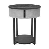 China Living Room Smart Home Furniture Wireless Wooden End Table With Bluetooth Speaker for sale