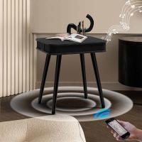 China Multifunctional Home Smart Table Built In Stereo Speaker Wireless Charging Coffee Table for sale