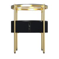 China Tempered Glass Tiered Side Tables Speaker 30W For Living Room Bedroom for sale