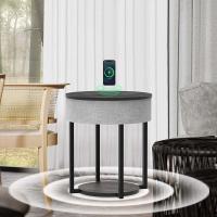 China Living Room Smart Home Furniture Wireless Wooden End Table With Bluetooth Speaker for sale