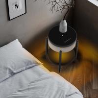China Portable Wireless Charging Speaker Table LED Bedside Lamp Speaker For Bedroom Office for sale