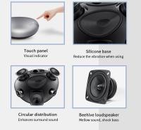 China Home Office Wooden Bluetooth Speaker Outdoor With DSP Touch Control Rechargeable Battery for sale