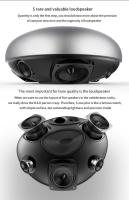 China Home Office Wooden Bluetooth Speaker Outdoor With DSP Touch Control Rechargeable Battery for sale