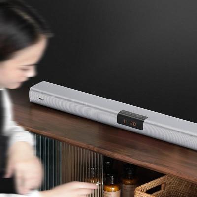 China Portable Super Bass Soundbar Home Theater Movie Wall Mount Wireless Bluetooth Dual Speaker for sale