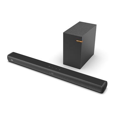 China Deep Bass Home Audio Wireless Soundbar Speaker Remote Control 200W 2.1 Channel for sale