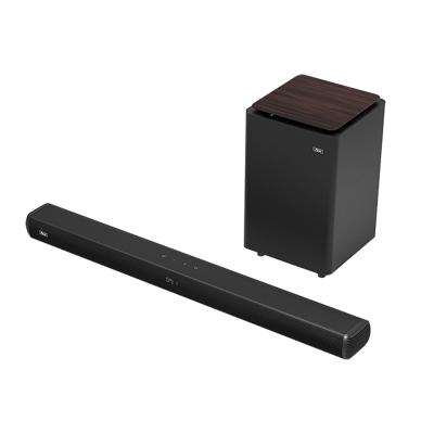 China 2.1 Channel Movies Music Soundbar With Wireless Subwoofer Deep Bass for sale