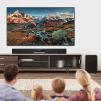 China 2.1 Channel Wireless Home Theater Soundbar System Soundbar With Subwoofer Karaoke Dual Microphones for sale