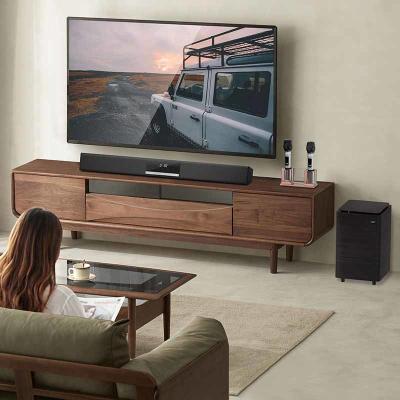 China Big Size Home Theater Sound Bar Speaker Wireless TV Sound Bar With Karaoke for sale