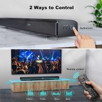 China All In One Wireless TV Soundbar Bluetooth 5.0 With Speaker LED Display Hanging Neck Design for sale