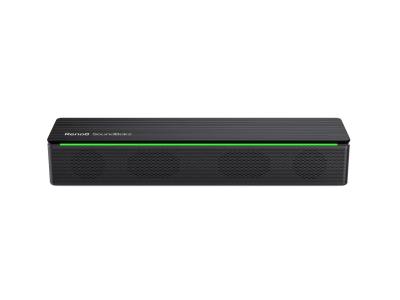 China Colorful LED Light Sound Bar Game Audio Speaker Wired Wireless Dual Mode Mini TV Soundbar With Remote for sale
