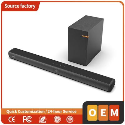 China 2.1 Channel Soundbar with Wireless Subwoofer: Immersive Deep Bass & Seamless HDMI ARC Connectivity for Your Home Cinema for sale