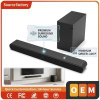 China Soundbar Bluetooth Speaker 2.1CH 100W RMS Wireless Subwoofer HDMI ARC Optical Coaxial USB AUX DSP Remote TV Sound Bar for sale
