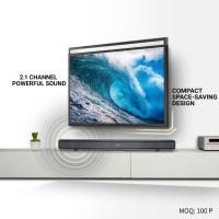 China Home Audio Soundbar Bluetooth Speaker 100W Wireless Subwoofer 2.1 Sound Bar with HDMI ARC Coaxial for Smart TV Home Theater for sale