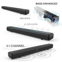 China Built-in Subwoofer 100W 2.1CH Surround Sound Bar for Television, DSP Audio Processing Bluetooth Soundbar with Optical HDMI ARC Inputs & Remote Control for sale