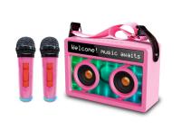 China Bluetooth Speaker with Lyric Display & Wireless Karaoke Microphone, Home KTV Portable Bluetooth Audio Player, Ideal Gift for Family Party Entertainment for sale