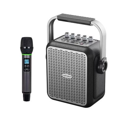 China Portable Outdoor Karaoke Bluetooth Speaker, Compact Handheld Speaker with Ambient RGB Light for Camping Travel Party for sale