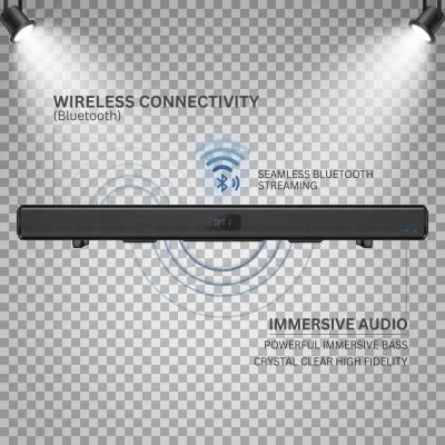 China Wireless Soundbar Speaker ASW100-2.1U 100W 200W Deep Surround Sound ARC HDMI Deep Bass for sale