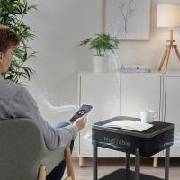 China Bluetooth Speaker Table AT105 5W RMS Charging Surround Bedside Wireless Charging for sale