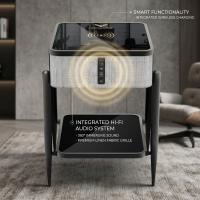 China Smart Table With Speaker AT600 5W 4 1 Charging Wireless Charging Modern Bedroom Built-in Speaker for hotel furniture for sale