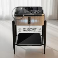 China Smart Table With Speaker AT600 20W Charging Luxury Wireless Charging Modern Bedroom for sale