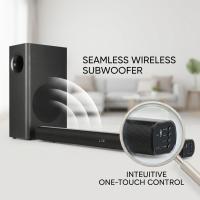 China Bluetooth Soundbar With Subwoofer ASW260-2.1U 100W USB / Wireless Subwoofer Surround Sound for sale