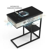 China Wireless Charging Side Table C2 30W Multi & Bedside Table Modern Bedroom Built-in Speaker for sale