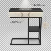 China Wireless Charging Side Table A2 65W Modern End Bedside Table Modern Bedroom Built-in Speaker for sale