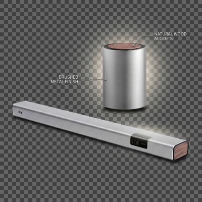 China Bluetooth Soundbar Speaker H2 Arc 2.0CH Loud Super Bass TV Audio Wireless Streaming for sale