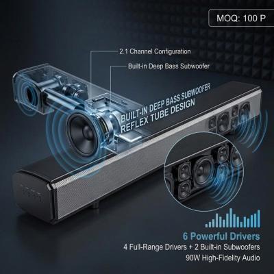 China Home Theater Bluetooth Soundbar system ASW250-5.1 Dolby 180W 3D Heavy Bass Immersive Audio manufacturer for sale