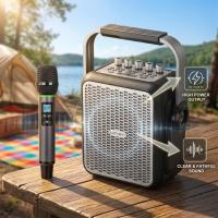 China Wireless Portable Bluetooth Speaker ZYK6607 20W Karaoke RGB Hand‑carry Outdoor Party for sale