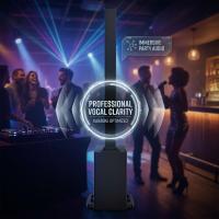China Home Karaoke Speaker AT620 80W RMS DSP Tower Karaoke Party Tower Design Powerful Bass for sale