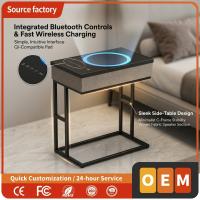 China Wireless Charging Side Table A2 65W Modern End Bedside Table Modern Bedroom Built-in Speaker for sale