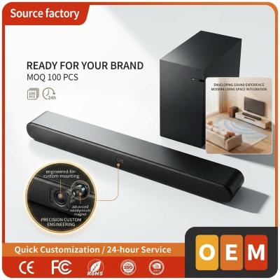China TV Soundbar Speaker AS510-2.1 100W 1000W OEM Home Theater Deep Bass Wireless Subwoofer for sale