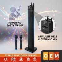 China Home Karaoke Speaker AT620 80W RMS Tower Mic Powerful Bass karaoke machine with speakers party tower design for sale