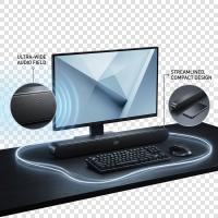 China PC Soundbar Speaker AS-P2 2.0 High Power Desktop Audio Monitor Speaker Video Calls for sale