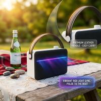 China Wireless Portable Bluetooth Speaker AM1 65W 60W Wooden Bookshelf Outdoor Party Long Battery for sale