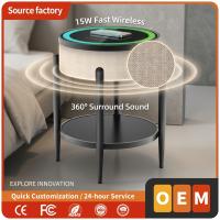 China Wireless Charging Side Table C2 30W Multi & Bedside Table Modern Bedroom Built-in Speaker for sale