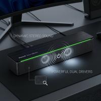 China PC Soundbar Speaker AS-P2 2.0 High Power Desktop Audio Monitor Speaker Video Calls for sale