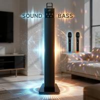 China Home Karaoke Speaker AT620 80W RMS DSP Tower Karaoke Party Tower Design Powerful Bass for sale