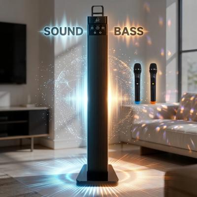 China Home Karaoke Speaker AT620 80W RMS DSP Tower Karaoke Party Tower Design Powerful Bass for sale