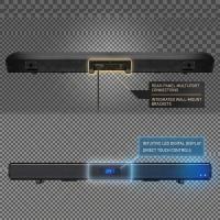 China Wireless Soundbar Speaker ASW100-2.1U 100W DSP Subwoofer Surround Sound ARC HDMI for sale