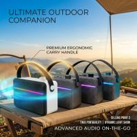 China Private label Wireless Portable Bluetooth Speaker ZYK6609 20W Karaoke RGB Outdoor Outdoor Party for sale