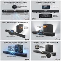 China Factory Wireless Soundbar Speaker AS540-2.1 2.1CH ARC Surround Sound ARC HDMI Deep Bass Wireless Streaming for sale