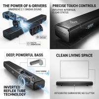 China Home Theater Soundbar system AS510-2.1 Subwoofer 100W 2.1CH Heavy Bass Immersive Audio for sale