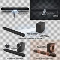 China Wireless Soundbar Speaker ASW150-2.1U 100W 3D Subwoofers Surround Sound ARC HDMI for sale