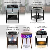 China Smart Table With Speaker AT600R 20W Charging Touch LED Wireless Charging Modern Bedroom for sale