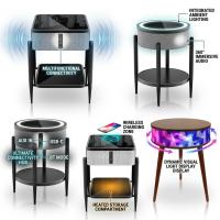 China Smart Table With Speaker AT600 30W 5.1 Charging Coffee Wireless Charging Modern Bedroom for sale